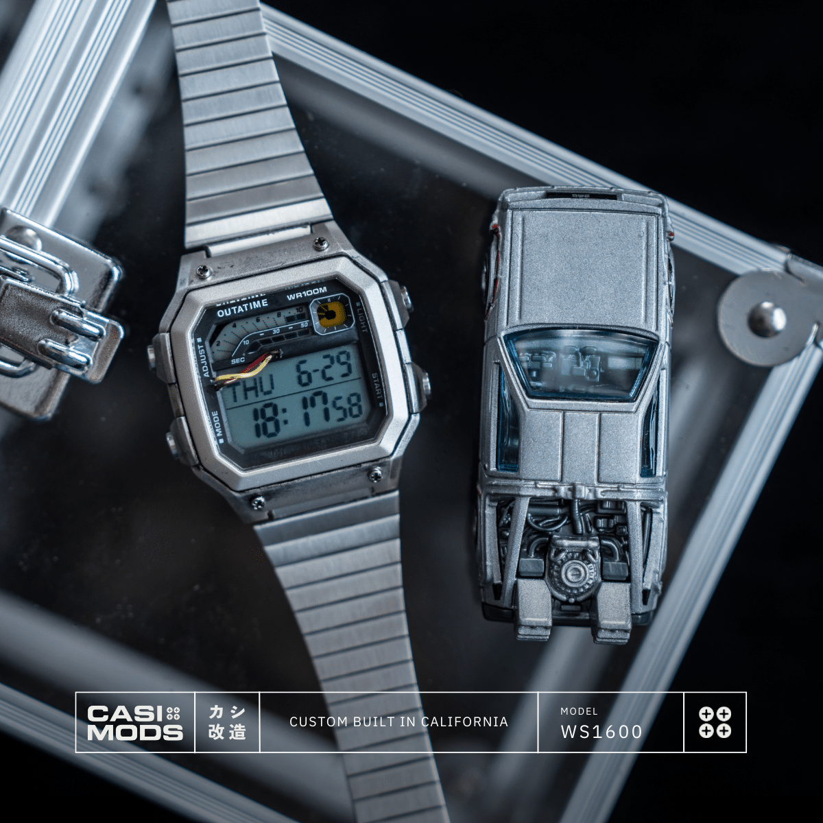 Back To The Future DeLorean Inspired Casio CasiMods Back To The Future DeLorean Inspired Casio CasiMods